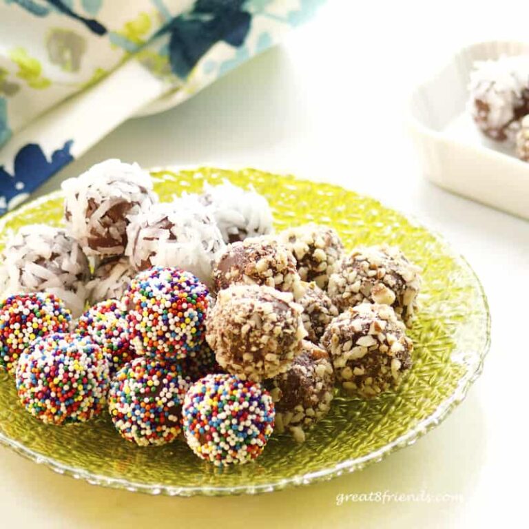Easy Decadent Chocolate Truffles Recipe - Great Eight Friends