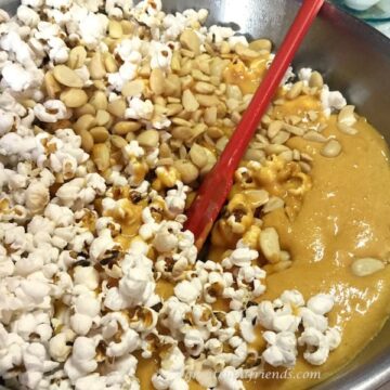 Caramel Corn with Smoked Almonds and Fleur de Sel - Great Eight Friends