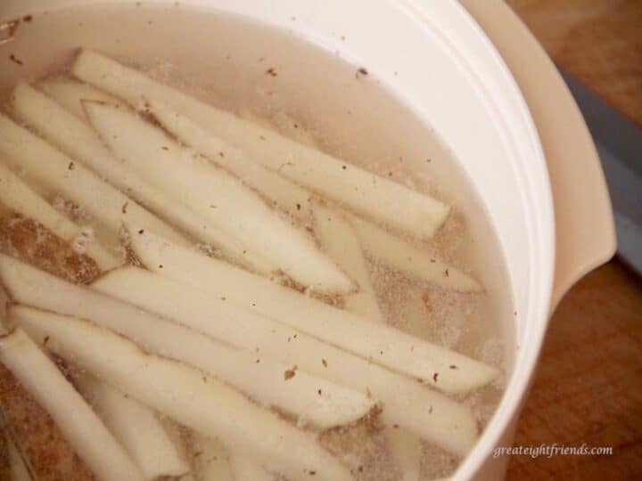 Oh So Deliciously Crispy Oven Fries - Great Eight Friends