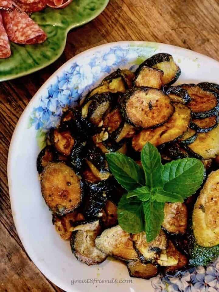Zesty Zucchini Scapece - Great Eight Friends