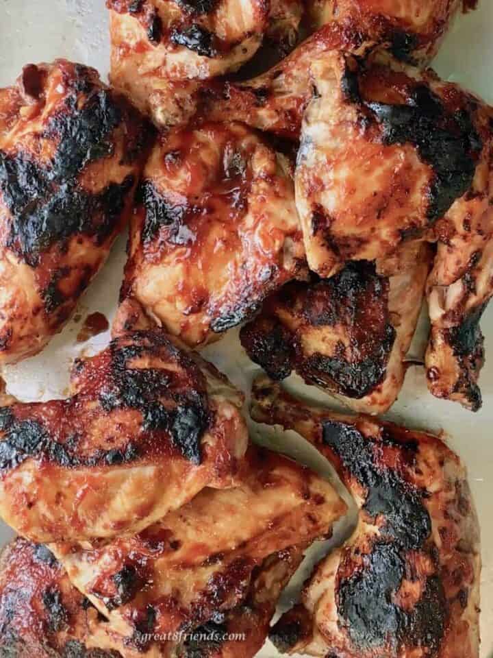 The BEST Barbecued Chicken Recipe! - Great Eight Friends