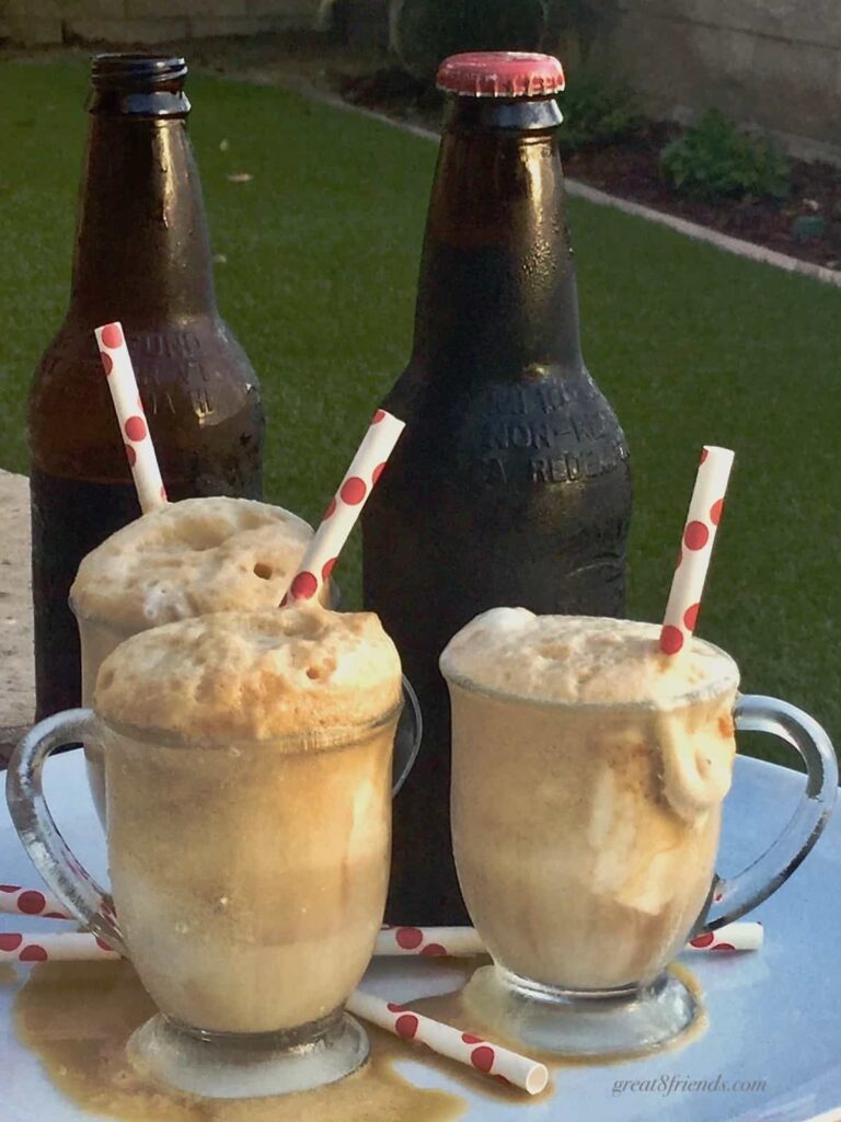 Frosty, Frothy Root Beer Float Recipe - Great Eight Friends