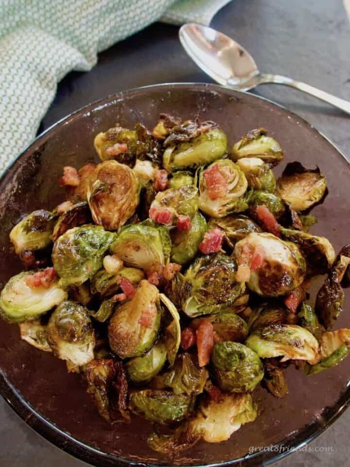 Ina Garten's Balsamic Roasted Brussels Sprouts - Great Eight Friends
