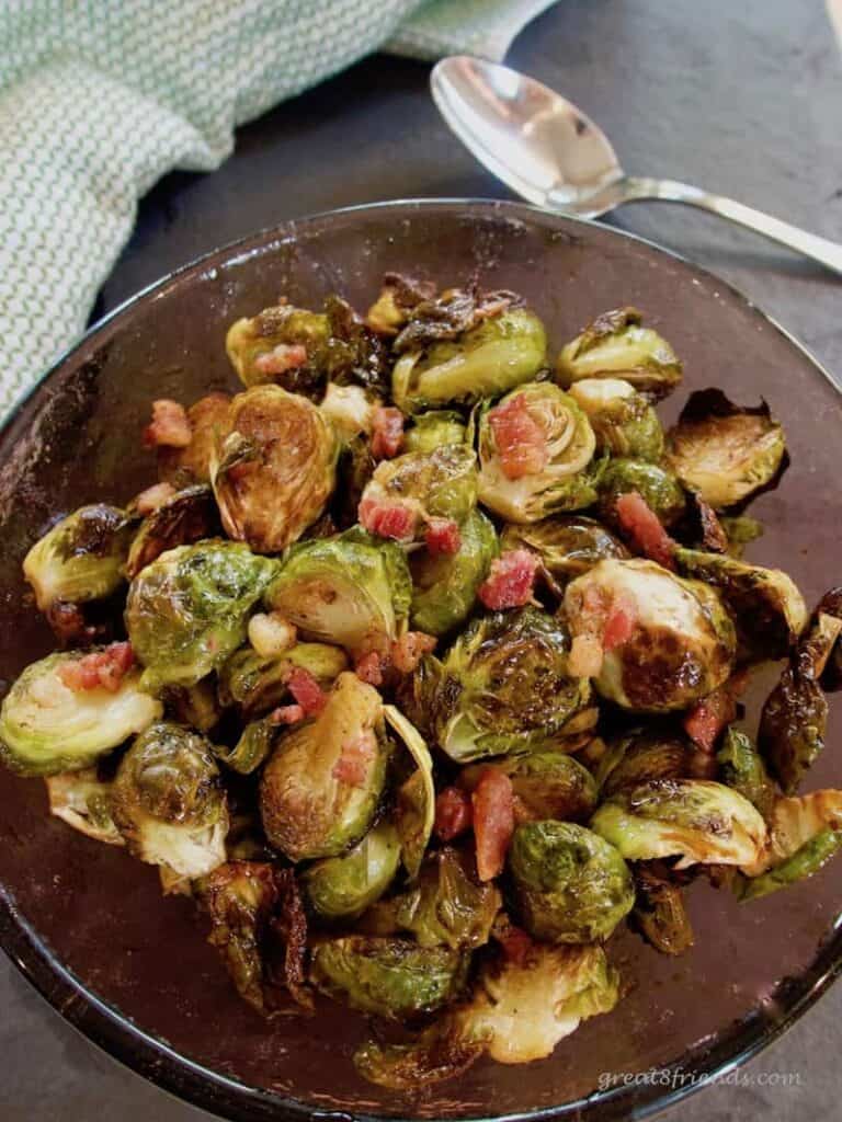 Ina Garten's Balsamic Roasted Brussels Sprouts - Great Eight Friends