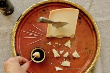 Easiest Appetizer: Balsamic Vinegar with Cheese - Great Eight Friends