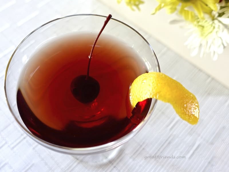 The Cherry Manhattan Cocktail | Great Eight Friends