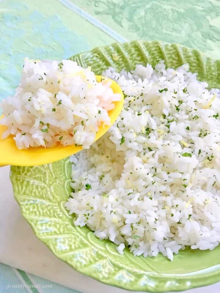 Zesty Lemon Rice Recipe - Great Eight Friends
