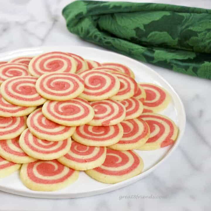 Perfect Peppermint Pinwheel Cookies - Great Eight Friends