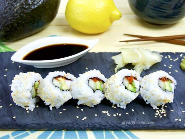 Easy Homemade California Roll - Great Eight Friends